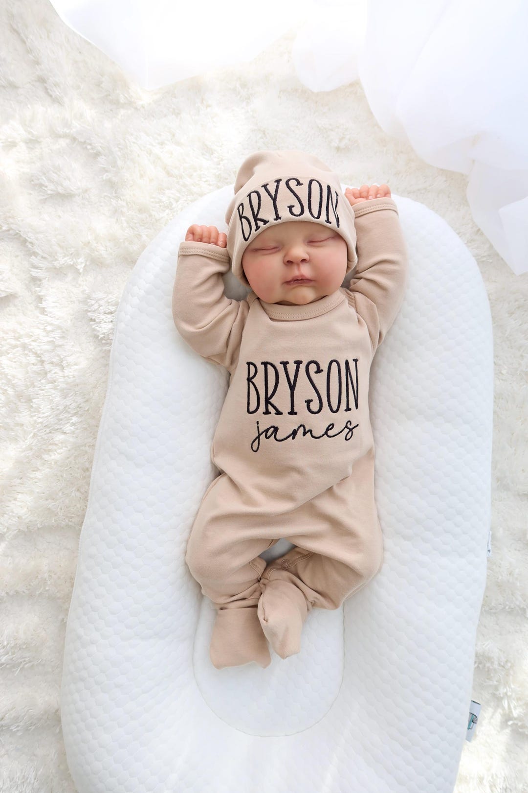 Baby Coming Home Outfit, Personalized Baby Gift, Custom Baby Apparel ...
