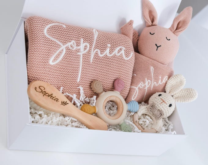 Personalized Baby Gift Box, Baby Shower Gift, Baby Personalized Gift ...