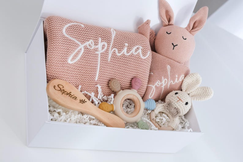 Baby Gift Box, Newborn Gift Box, Personalized Baby Box, Baby Shower ...