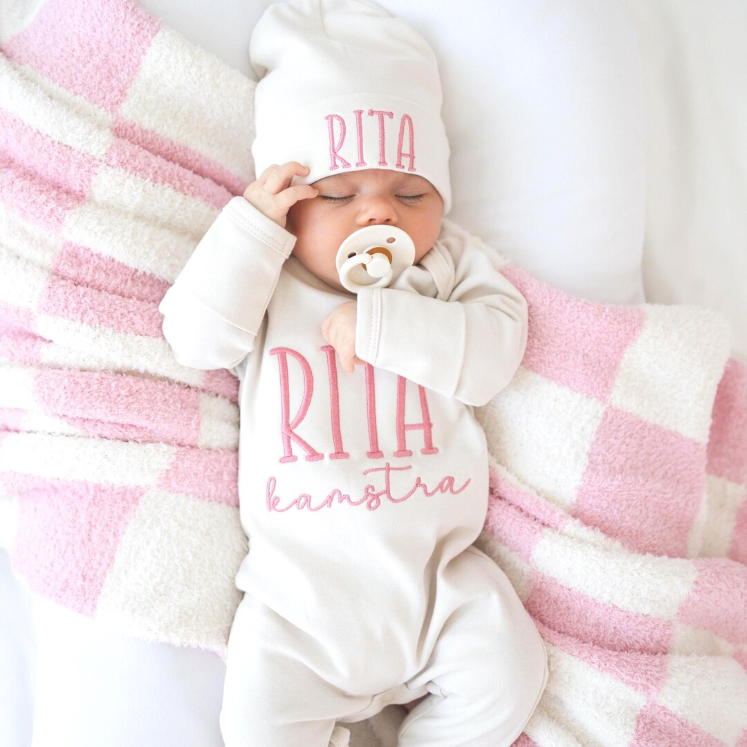 Baby Outfit, Personalized Baby Gift, Custom Baby Apparel, Embroidered ...