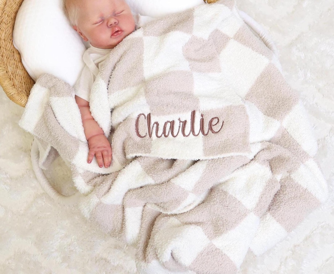 Super Soft Baby Blanket, Personalized With an Embroidered Baby Name ...