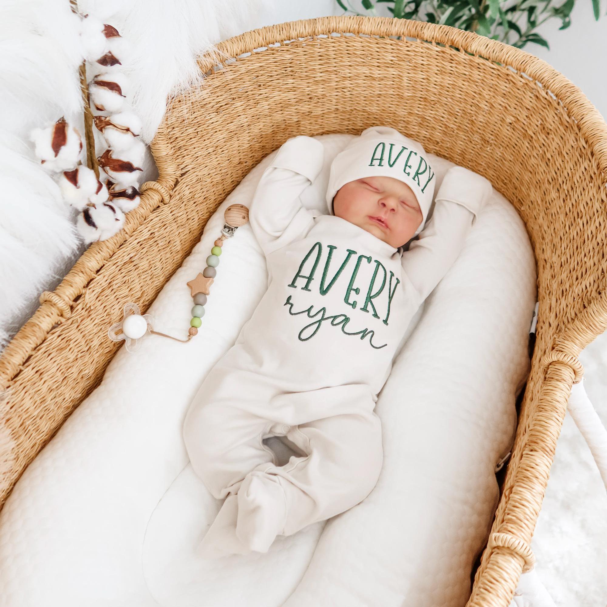 Newborn Outfit, Personalized Baby Gift, Custom Baby Apparel ...