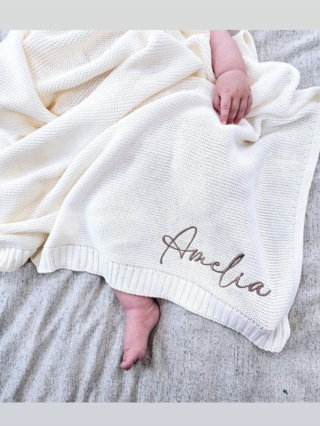 Baby Blanket,custom Baby Blanket, Embroidered Name,stroller Blanket ...