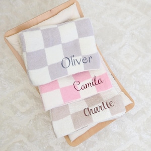 Super Soft Baby Blanket, Personalized With an Embroidered Baby Name ...