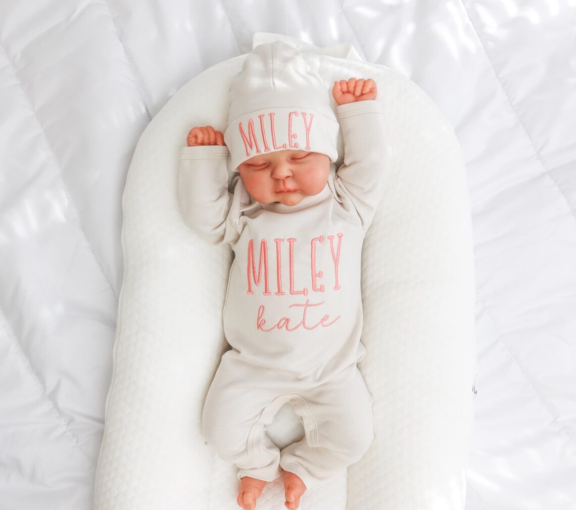 Baby Coming Home Outfit, Personalized Baby Gift, Custom Baby Apparel ...