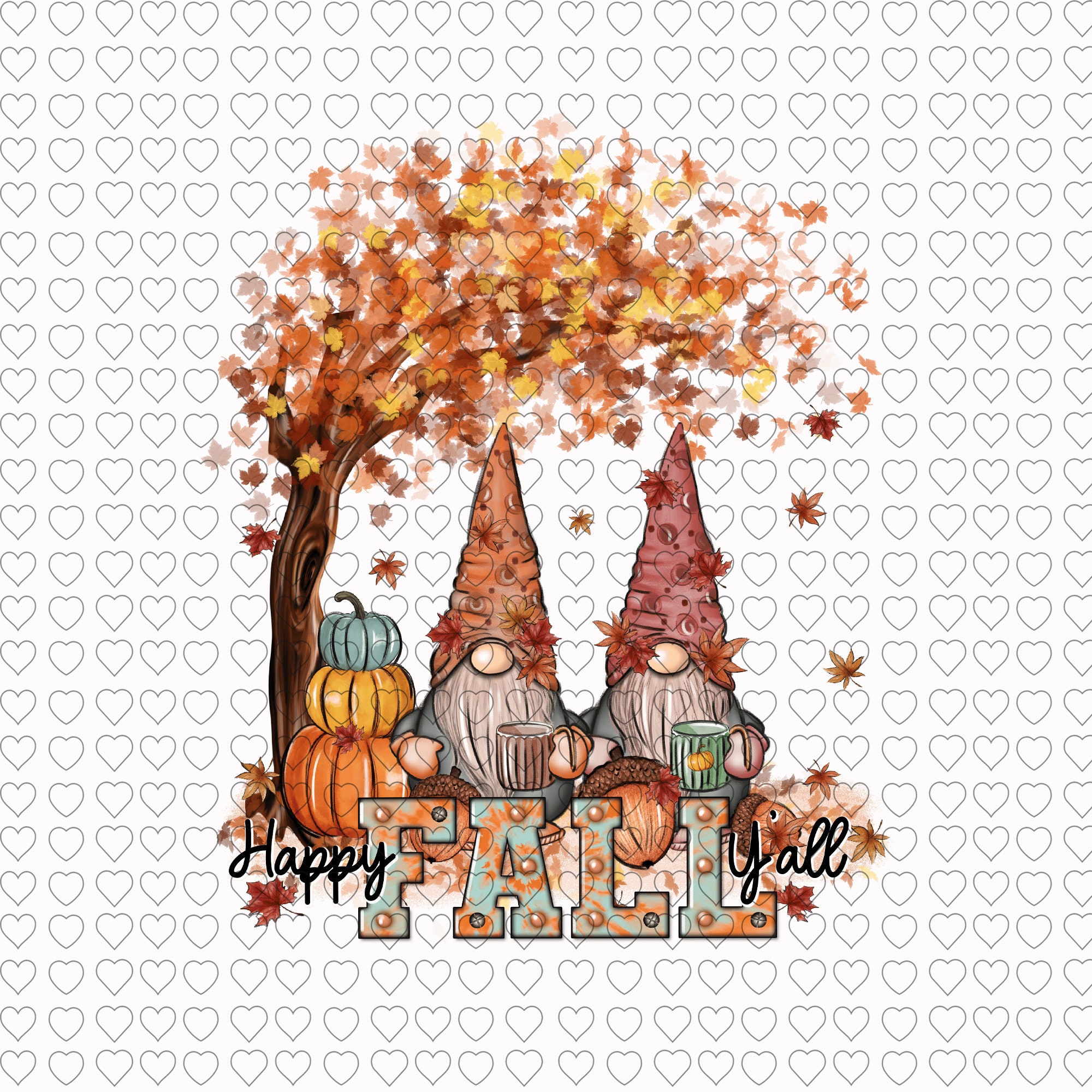 Happy Fall png Gnomes Png Fall Gnomes PNG Pumpkin Png | Etsy