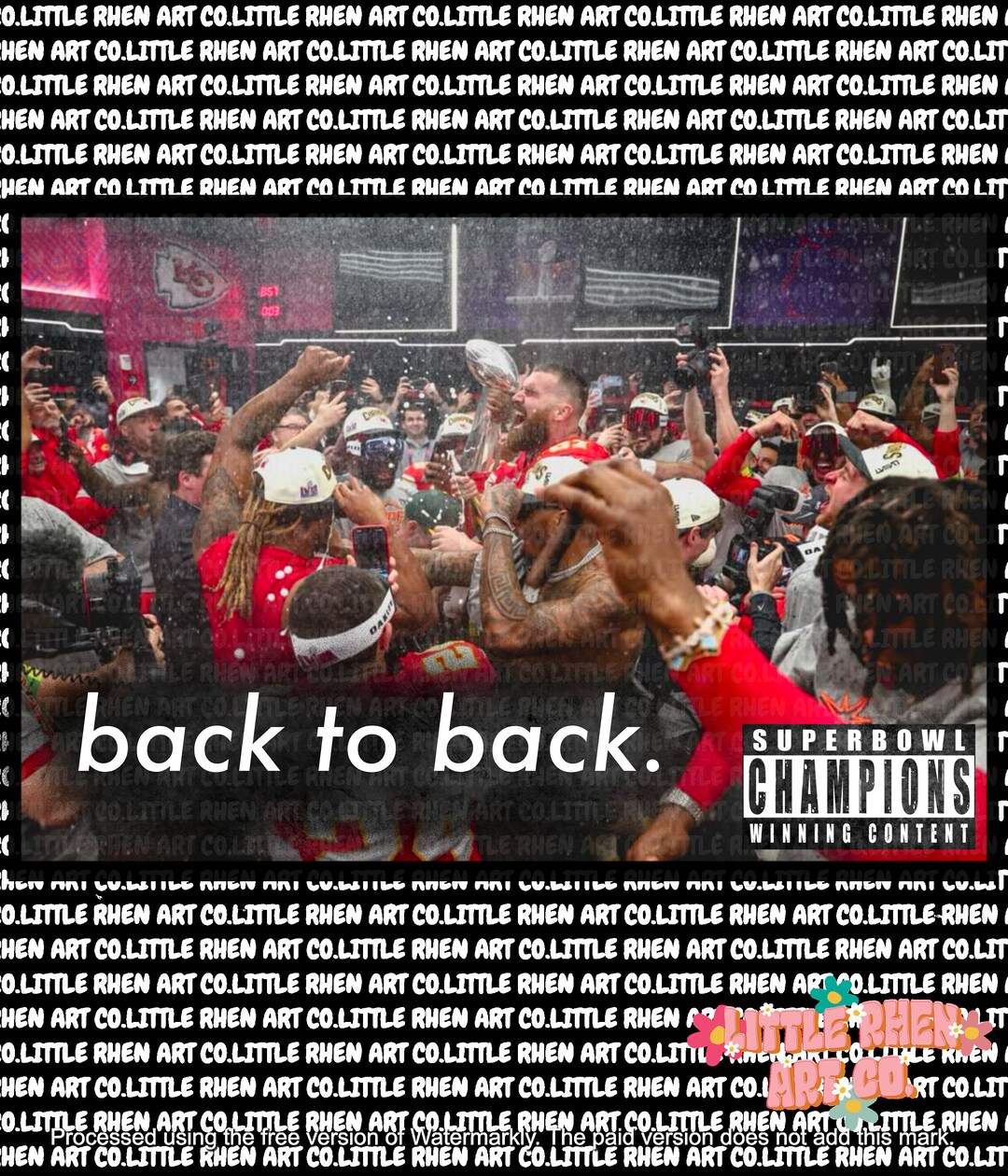 Back to Back Chiefs Superbowl PNG File -kansas City - Sublimation File ...