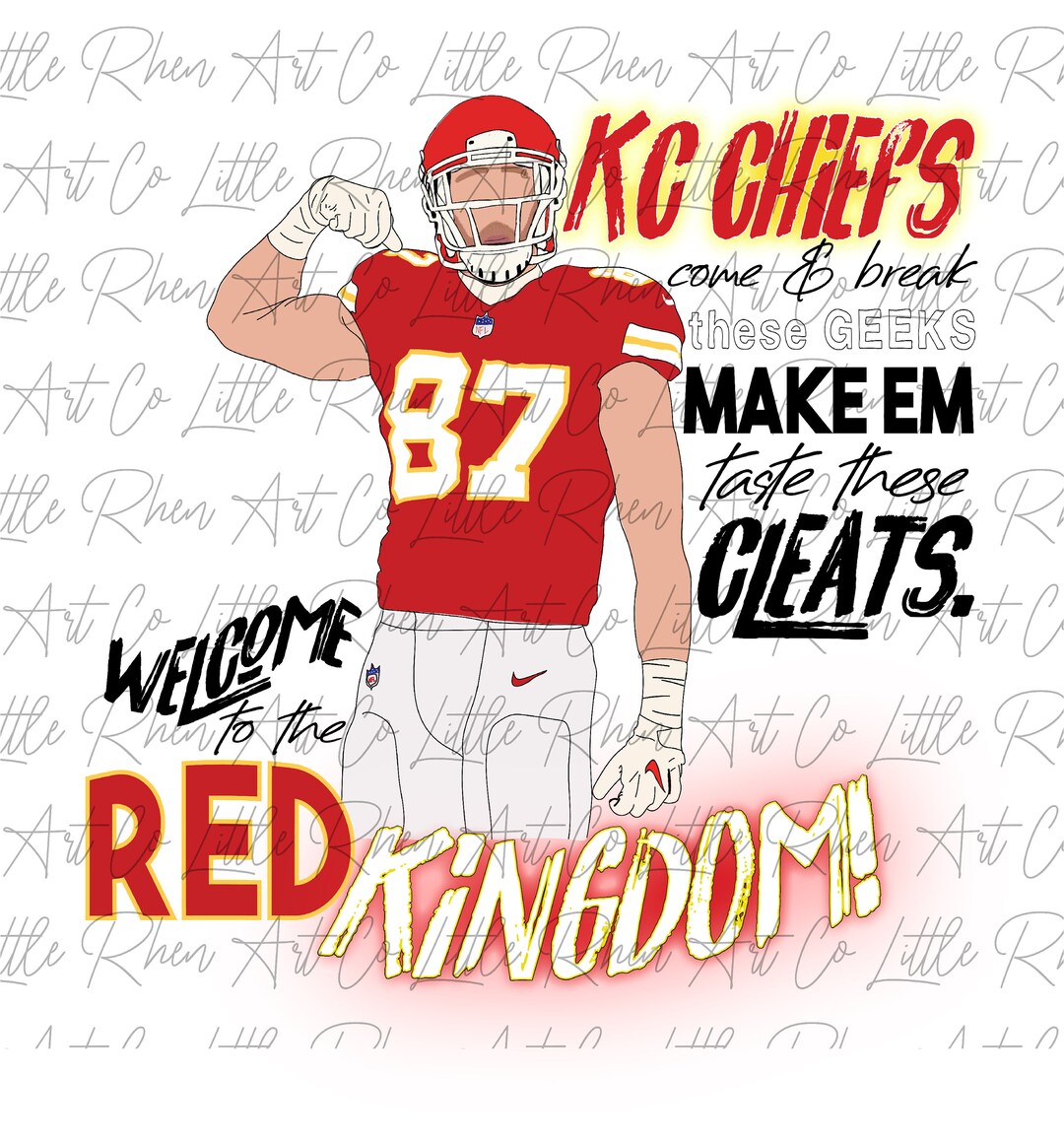 Chiefs Travis Kelce PNG File -kansas City - Sublimation File - Designs ...