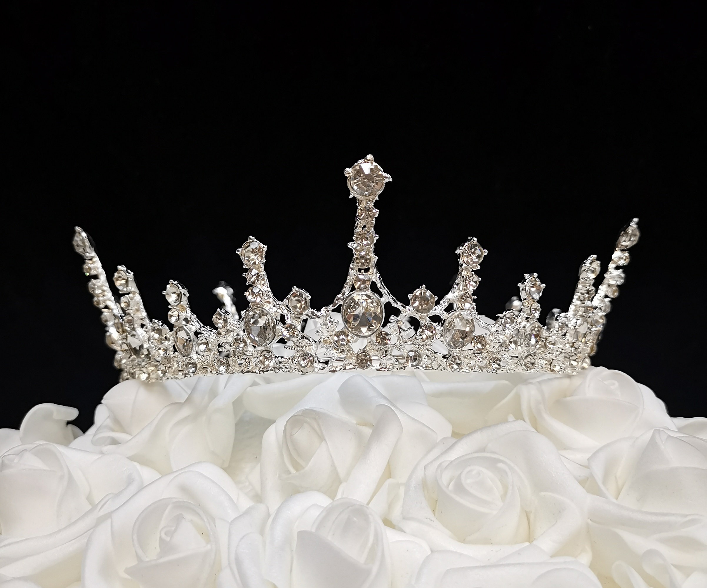 Rhinestone Crown for Wedding Birthday Bridal Shower - Etsy