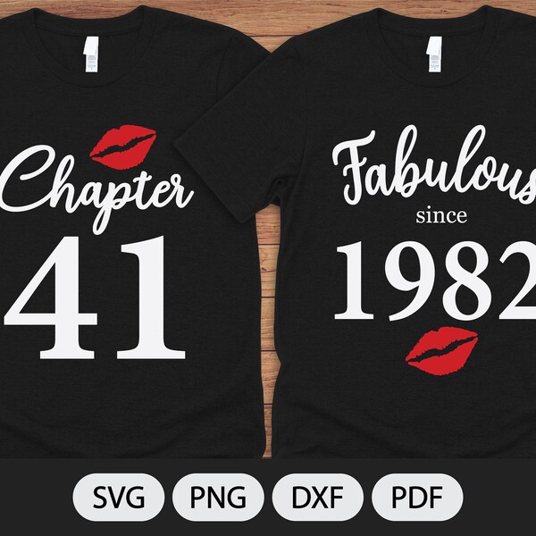 Chapter 41 Fabulous Since Svg - Etsy UK