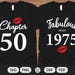 Chapter 50, Fabulous Since Birth Year 1975 - SVG File - Birthday Kiss - Cut File - Silhouette ...