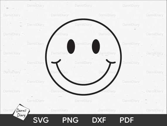 Smiley Face Svg Happy Smiley Face Funny Svg Emoji Smiley | Etsy