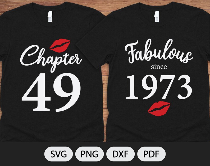 Chapter 49 Fabulous Since Birth Year 1973 SVG File - Etsy