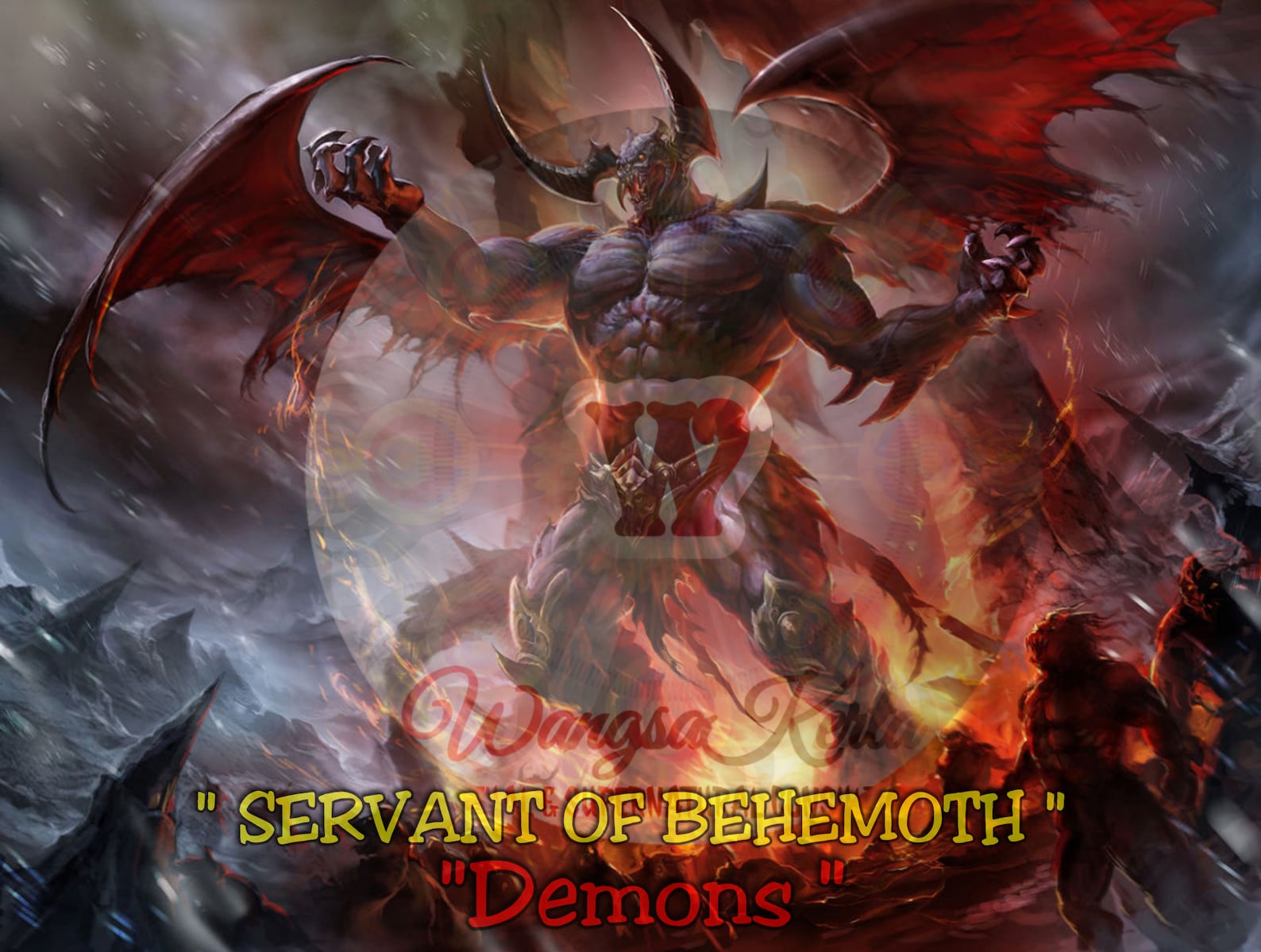 BEHEMOTH'S SERVANT / Demons / dark entity / black art / | Etsy