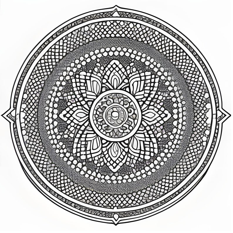 10 Mandala Coloring Pages Peaceful and Calming Coloring - Etsy
