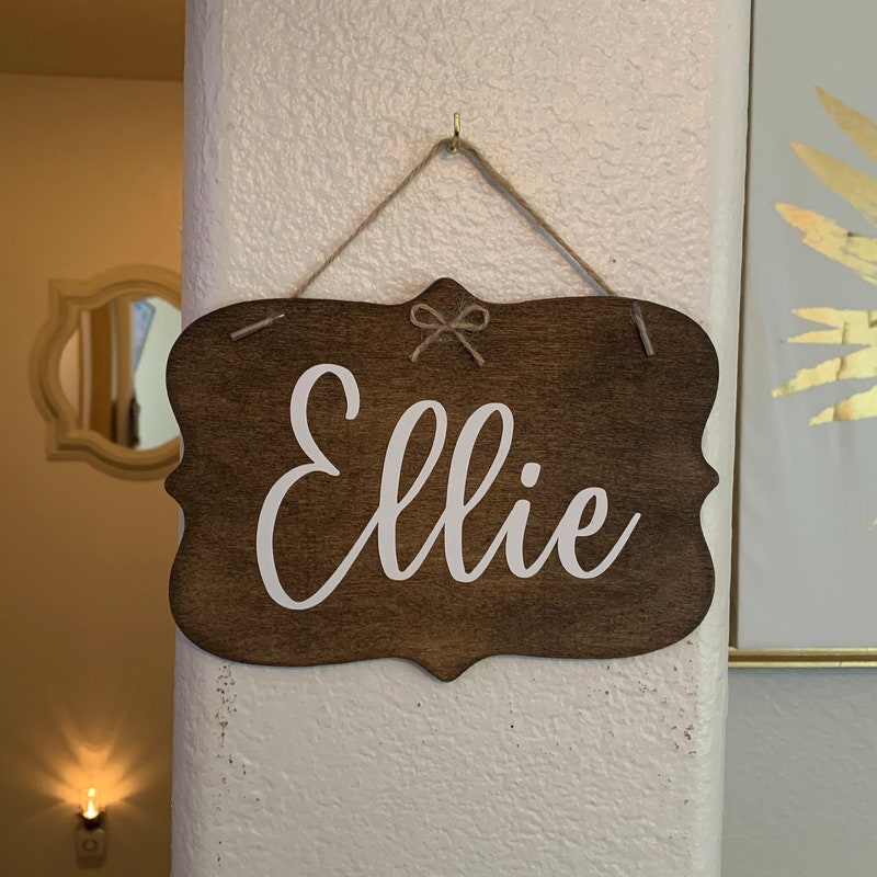 Hanging Name Sign - Etsy