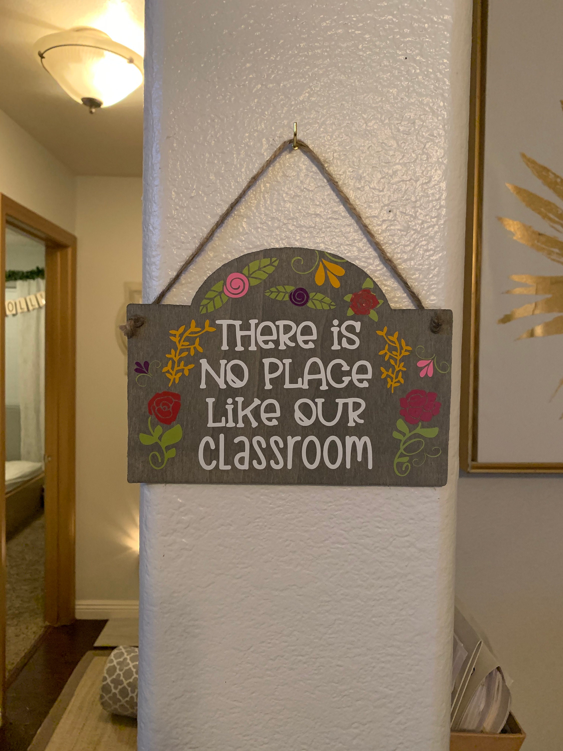 Gray Small Wooden Hanging Sign Custom-made Decor Personalized for Small ...