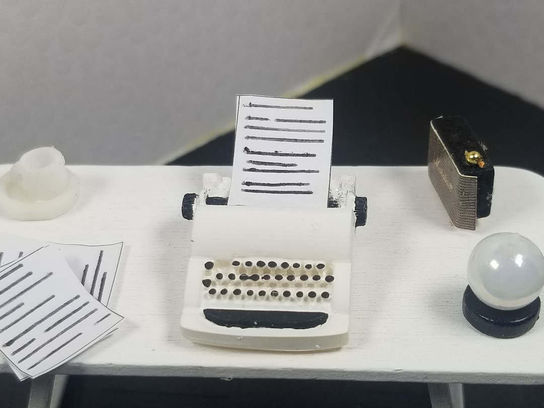 Miniature Typewriter (1:24 Scale) - Etsy
