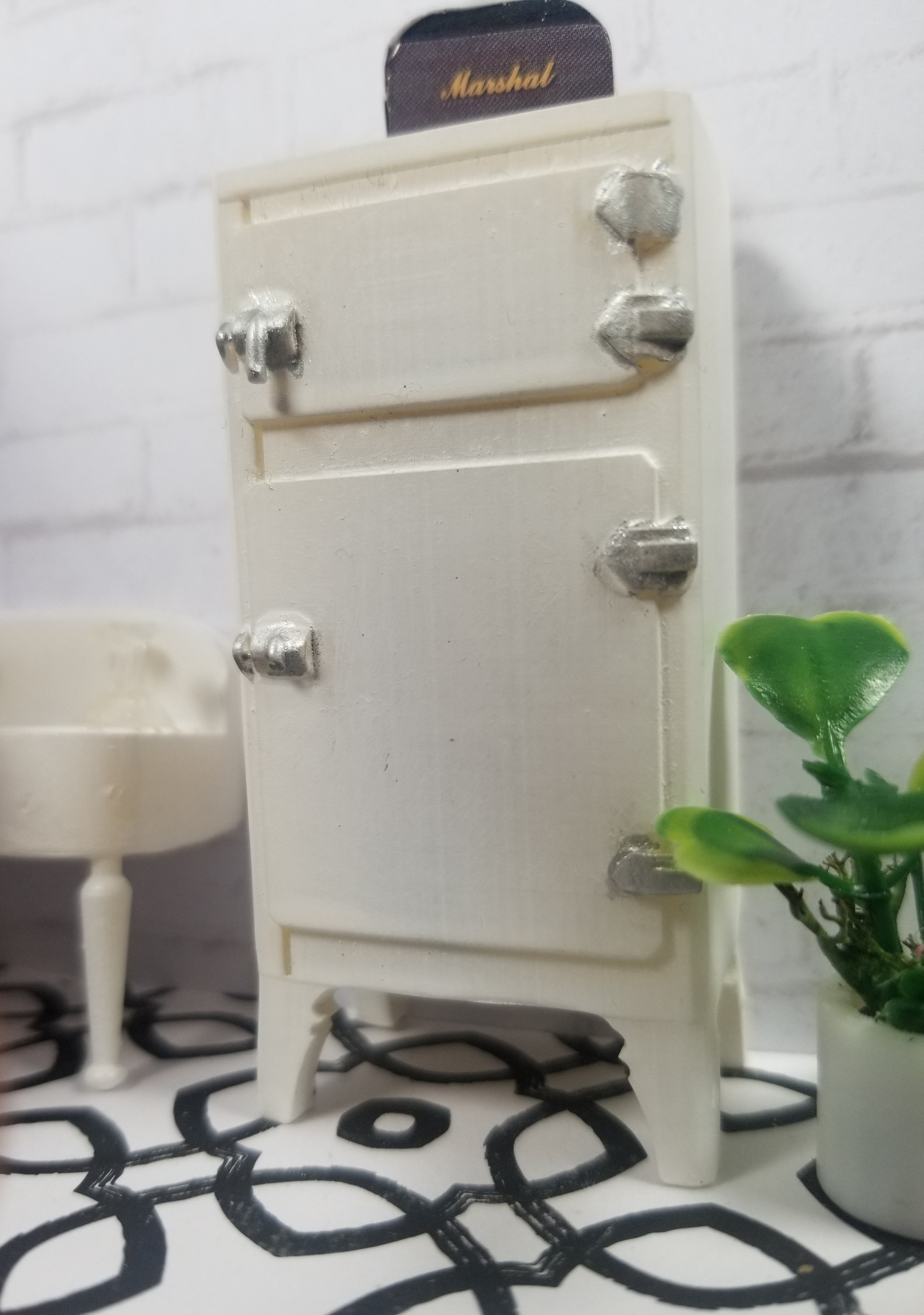 Miniature Ice Box Fridge1:24 Scale - Etsy UK