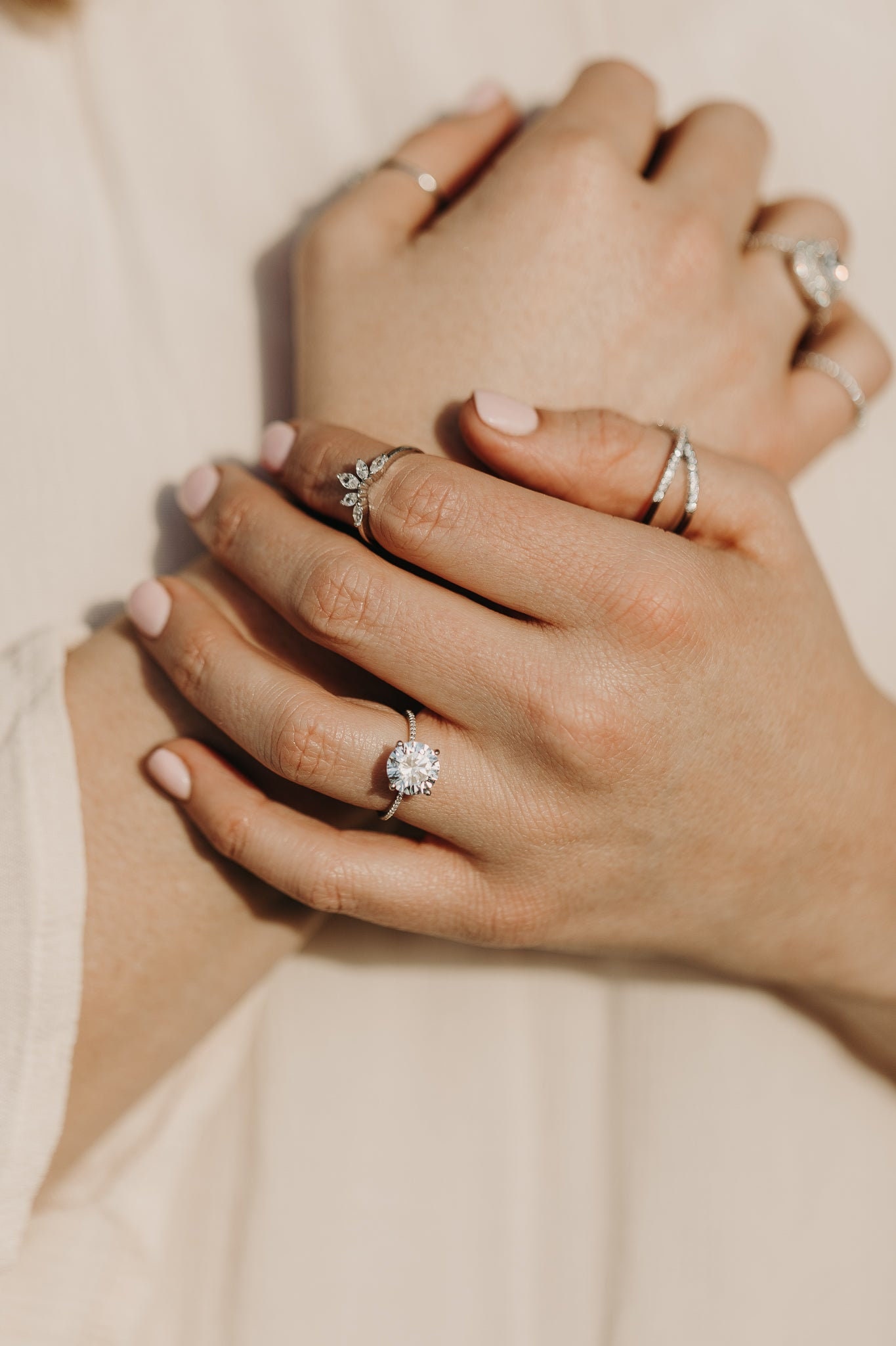 Dainty Cubic Zirconia Arch Ring Sterling Silver Curved Ring CZ - Etsy