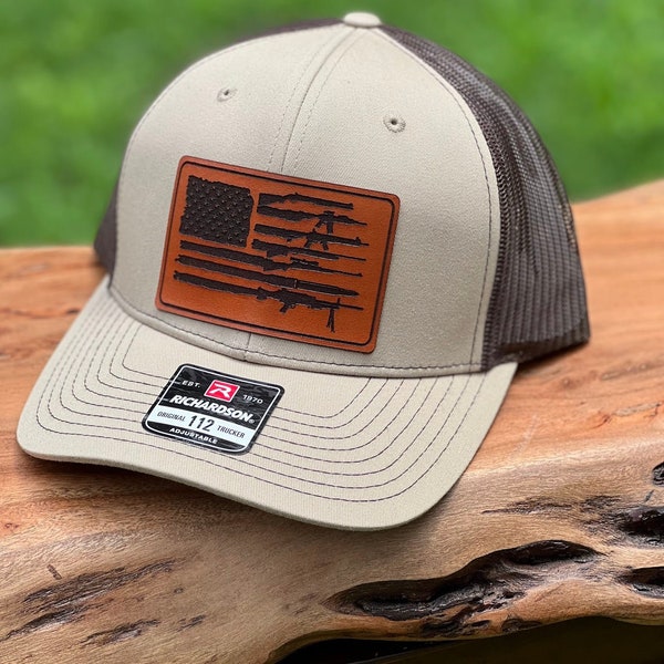 Leather Patch Hat - Etsy