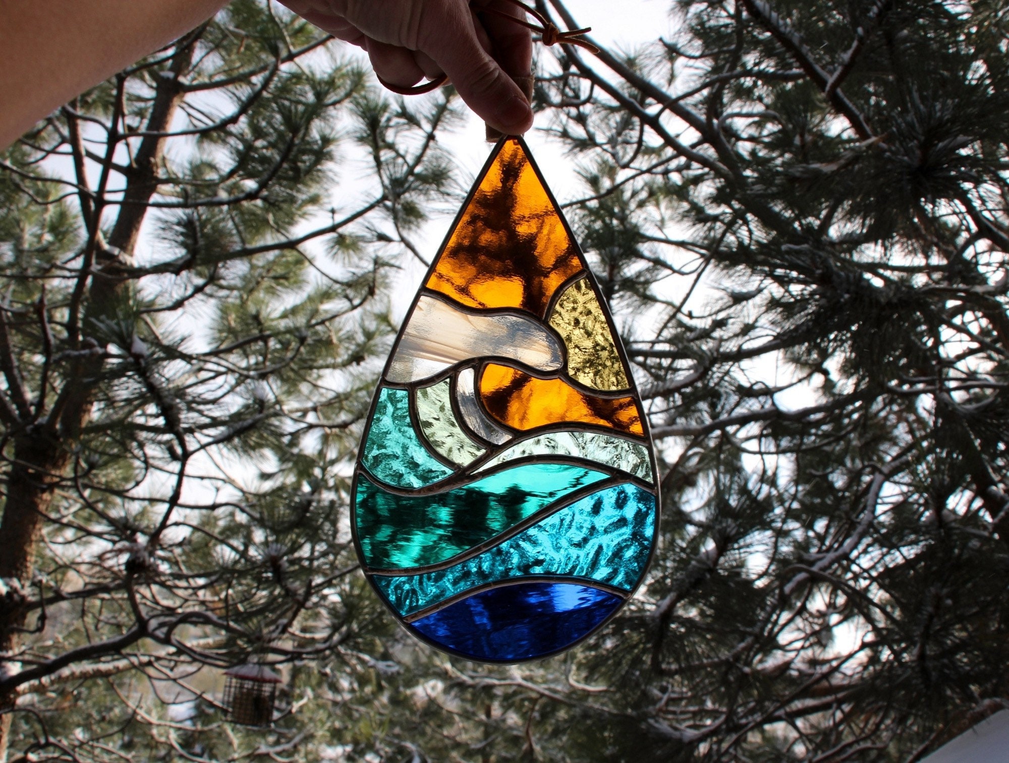 PATTERN • Drop of Ocean Stained Glass Pattern • Digital Download: Hobby ...