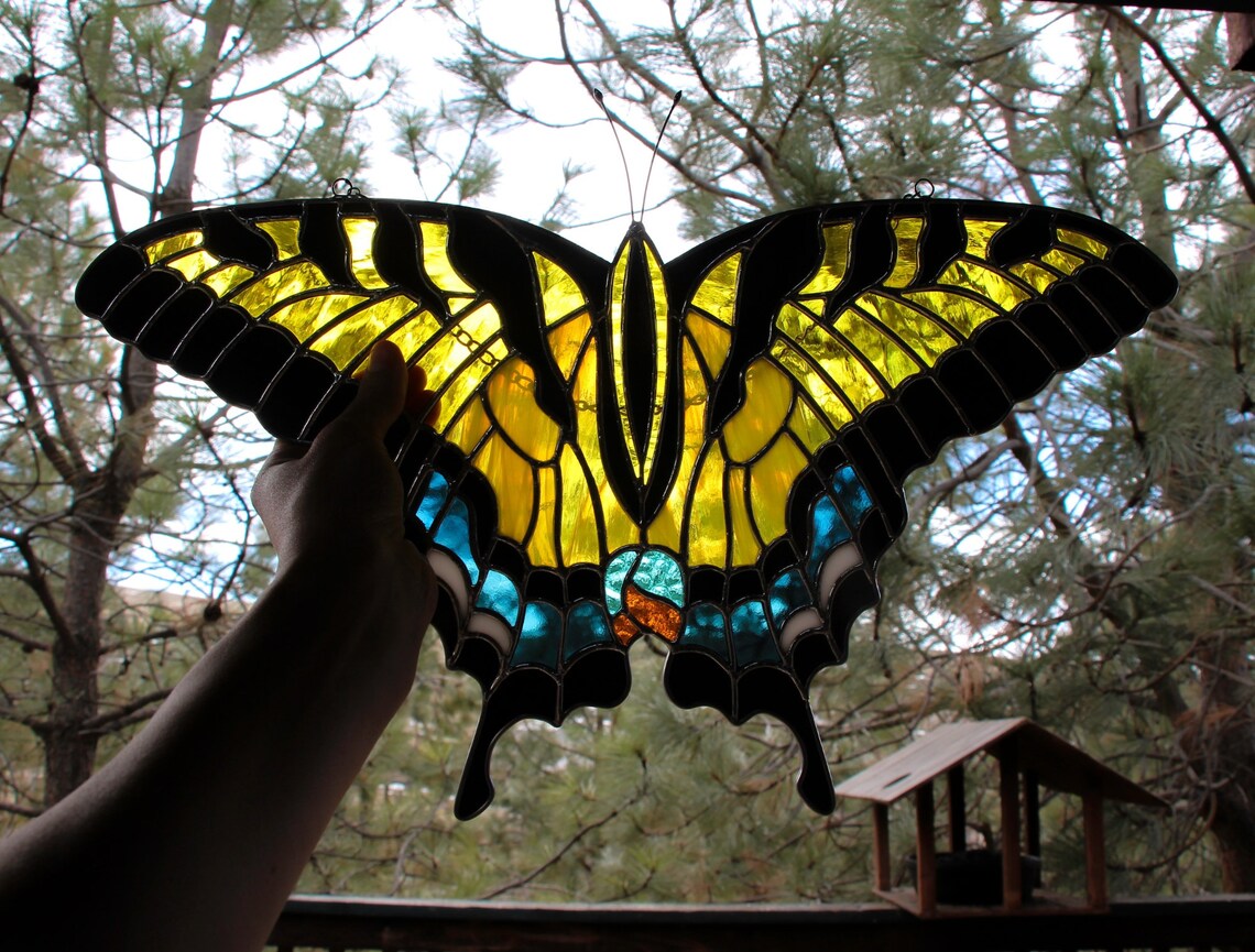 PATTERN • Swallowtail Butterfly Stained Glass Patterns • Digital ...