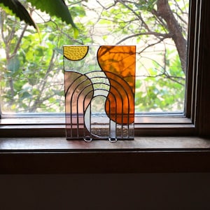 PATTERN • Boho Rainbow Panel Stained Glass Pattern • Digital Download ...