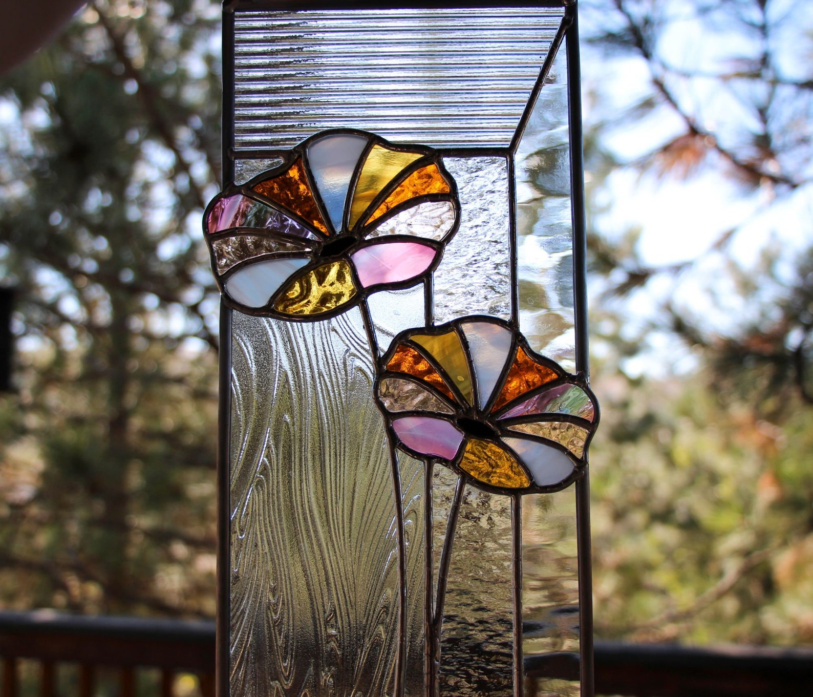 PATTERNS Floral Panel Stained Glass Patterns Digital - Etsy