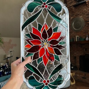 PATTERNS • Poinsettia Flower Stained Glass Patterns • Digital Download ...