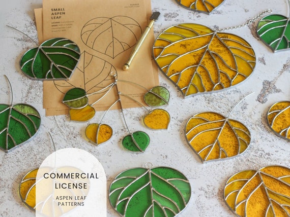 Aspen Tree Stained Glass Patterns Paned Expressions Pattern CD #8,