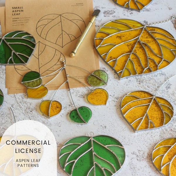 Leaf Stained Glass - Etsy