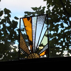 PATTERN Sunburst Panel Stained Glass Pattern Digital - Etsy