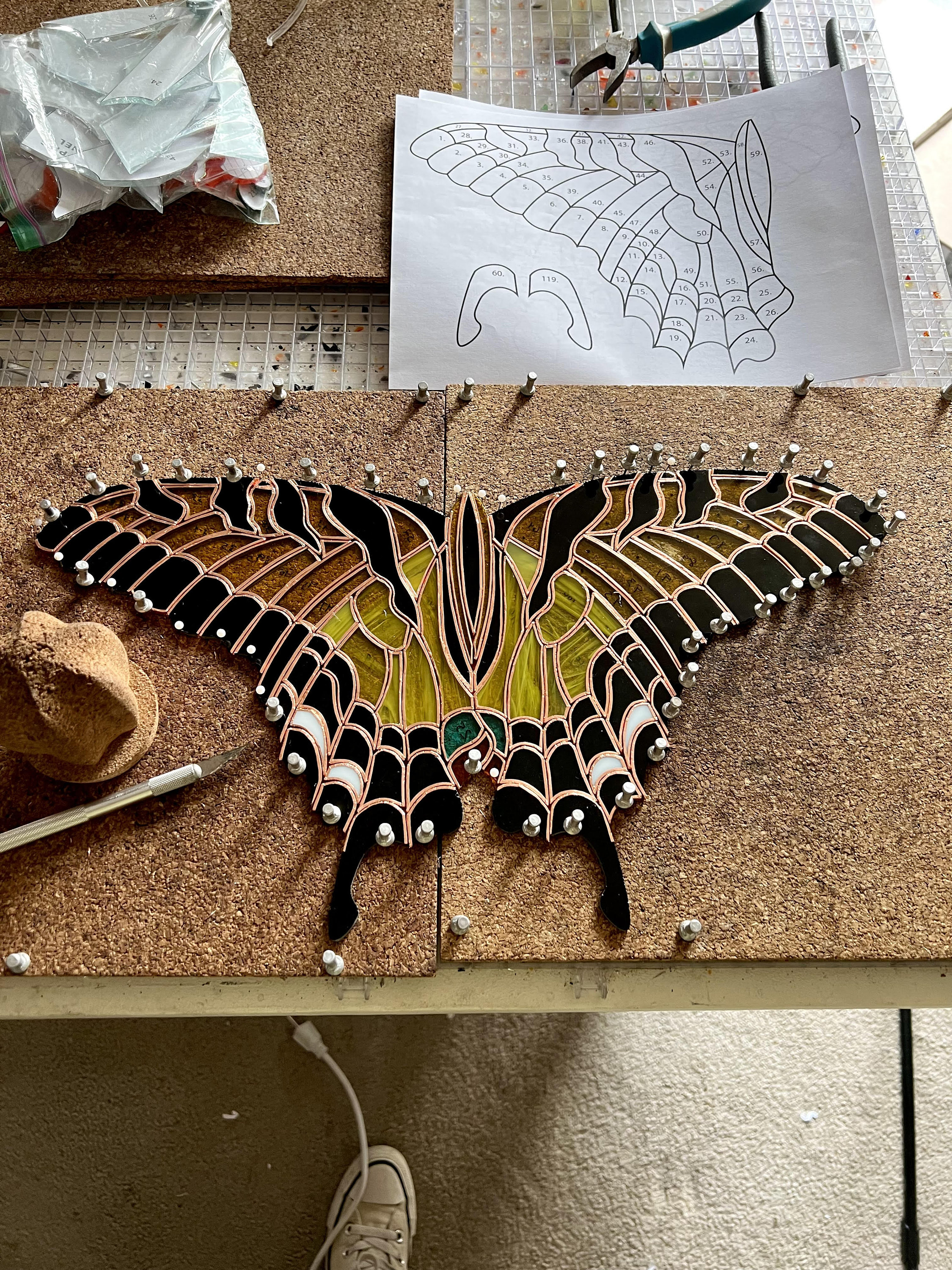 PATTERN • Swallowtail Butterfly Stained Glass Patterns • Digital ...