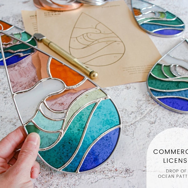 Ocean Stained Glass - Etsy