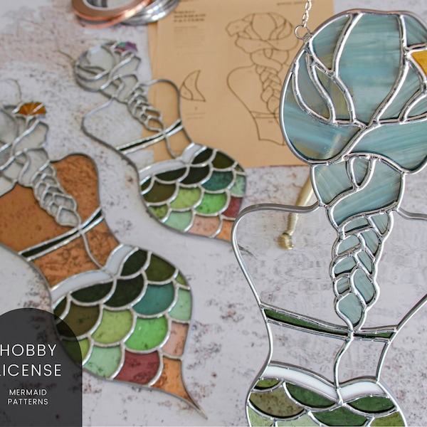 Stain Glass Mermaid - Etsy