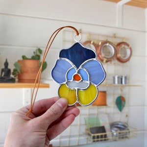 PATTERNS • 3 Pansy Flower Stained Glass Patterns • Digital Download ...