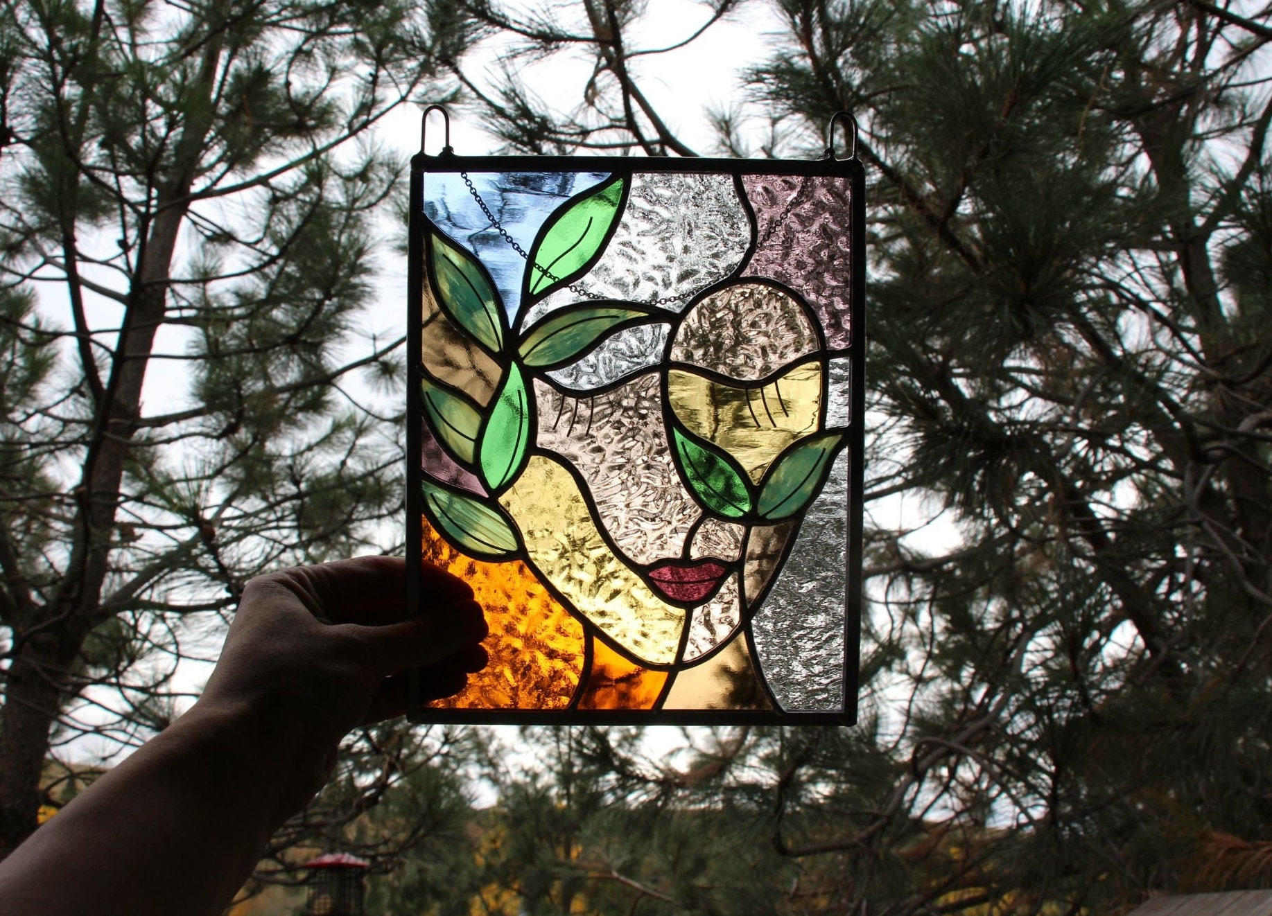 PATTERNS Plant Goddess Stained Glass Pattern Digital - Etsy