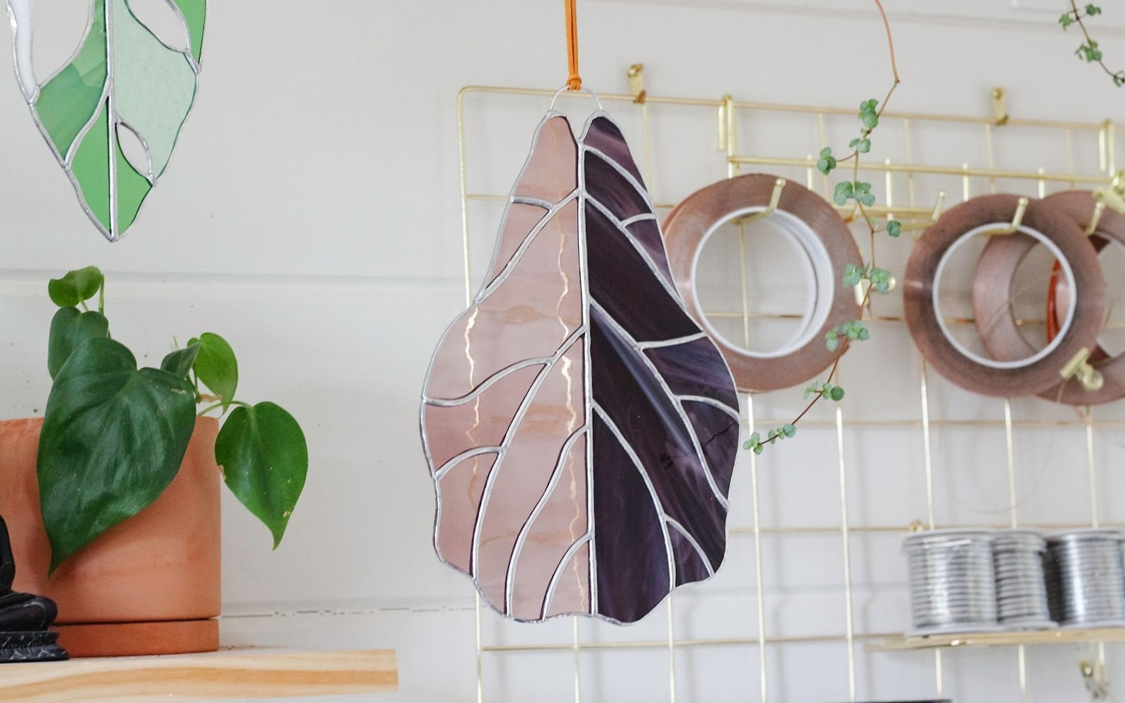 PATTERNS 2 Fiddle Fig Leaf Stained Glass Patterns Digital - Etsy