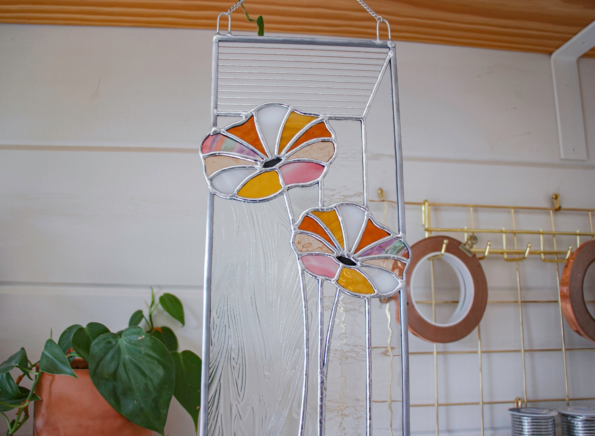 PATTERNS Floral Panel Stained Glass Patterns Digital - Etsy