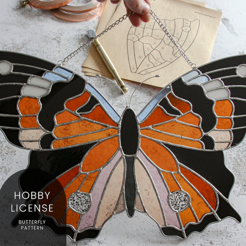 Butterfly Stained Glass - Etsy