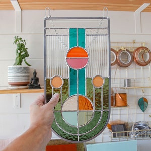 PATTERN • Modern Geometric Stained Glass Pattern • Digital Download ...