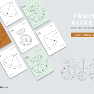 PATTERNS • Fruit Slice Stained Glass Patterns • Digital Download ...