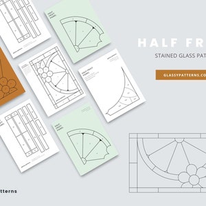 PATTERN • Half Fruit Stained Glass Pattern • Digital Download: Hobby ...