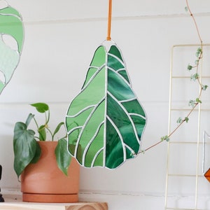 PATTERNS • 2 Fiddle Fig Leaf Stained Glass Patterns • Digital Download ...