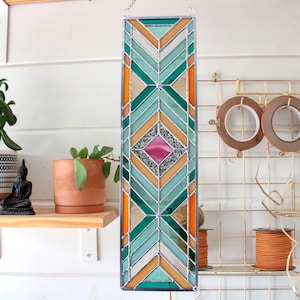 PATTERNS • Geometric Southwestern Stained Glass Pattern • Digital ...