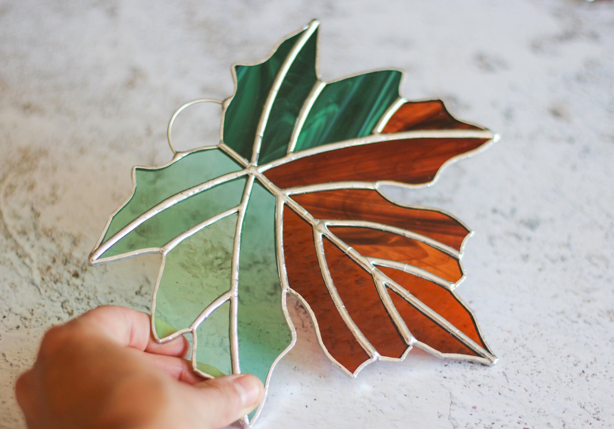 PATTERN Maple Leaf Stained Glass Pattern Digital Download: - Etsy