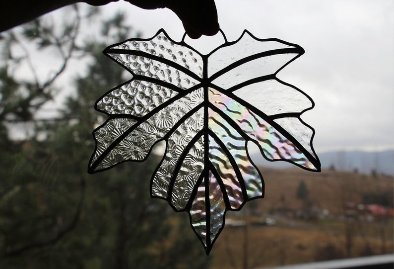 PATTERN Maple Leaf Stained Glass Pattern Digital Download: - Etsy