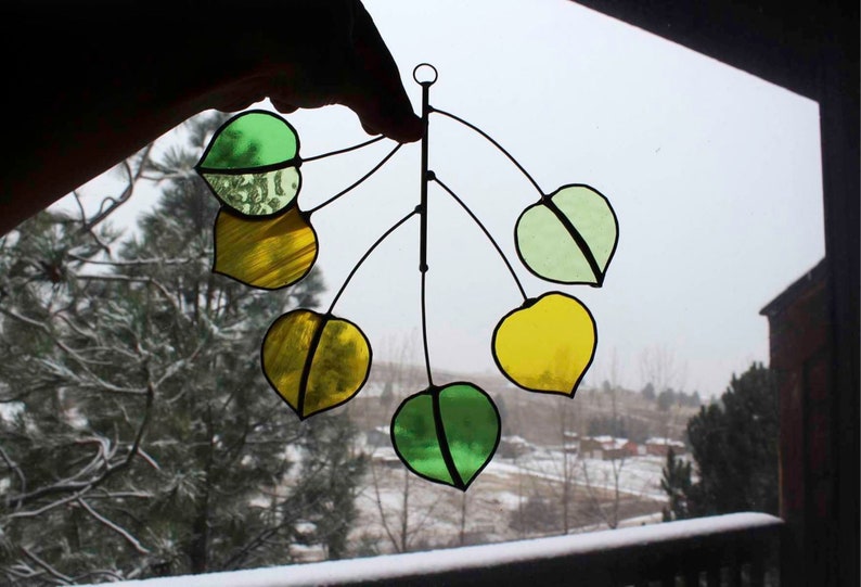 PATTERNS • 4 Aspen Leaf Stained Glass Patterns • Digital Download ...