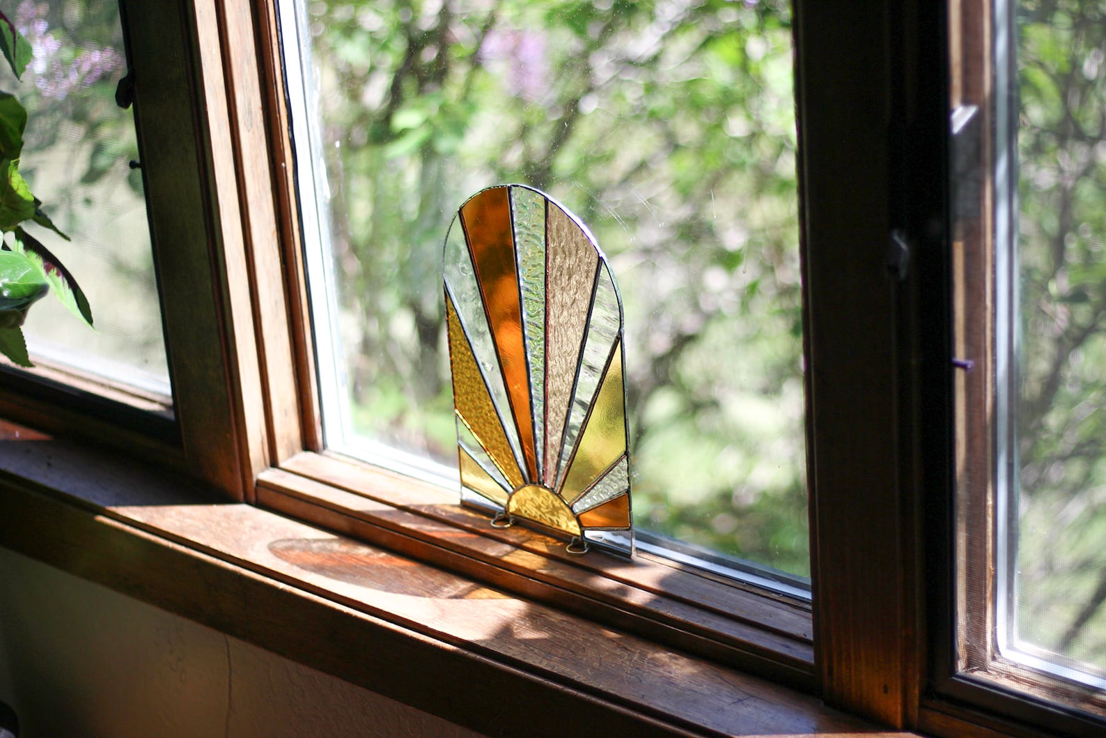 PATTERN • Sunburst Panel Stained Glass Pattern • Digital Download ...